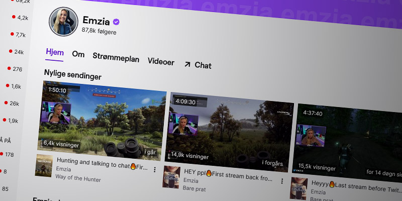Emzia forteller om livet som streamer - Spillhistorie.no